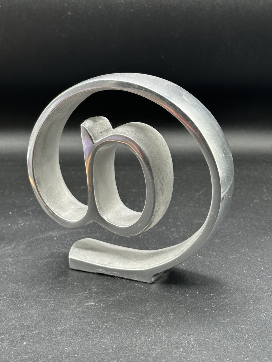 Barnes & Noble Heavy Metal Paperweight ~ @ Symbol ~ NEW ~ 5" x 5" ~ #51295