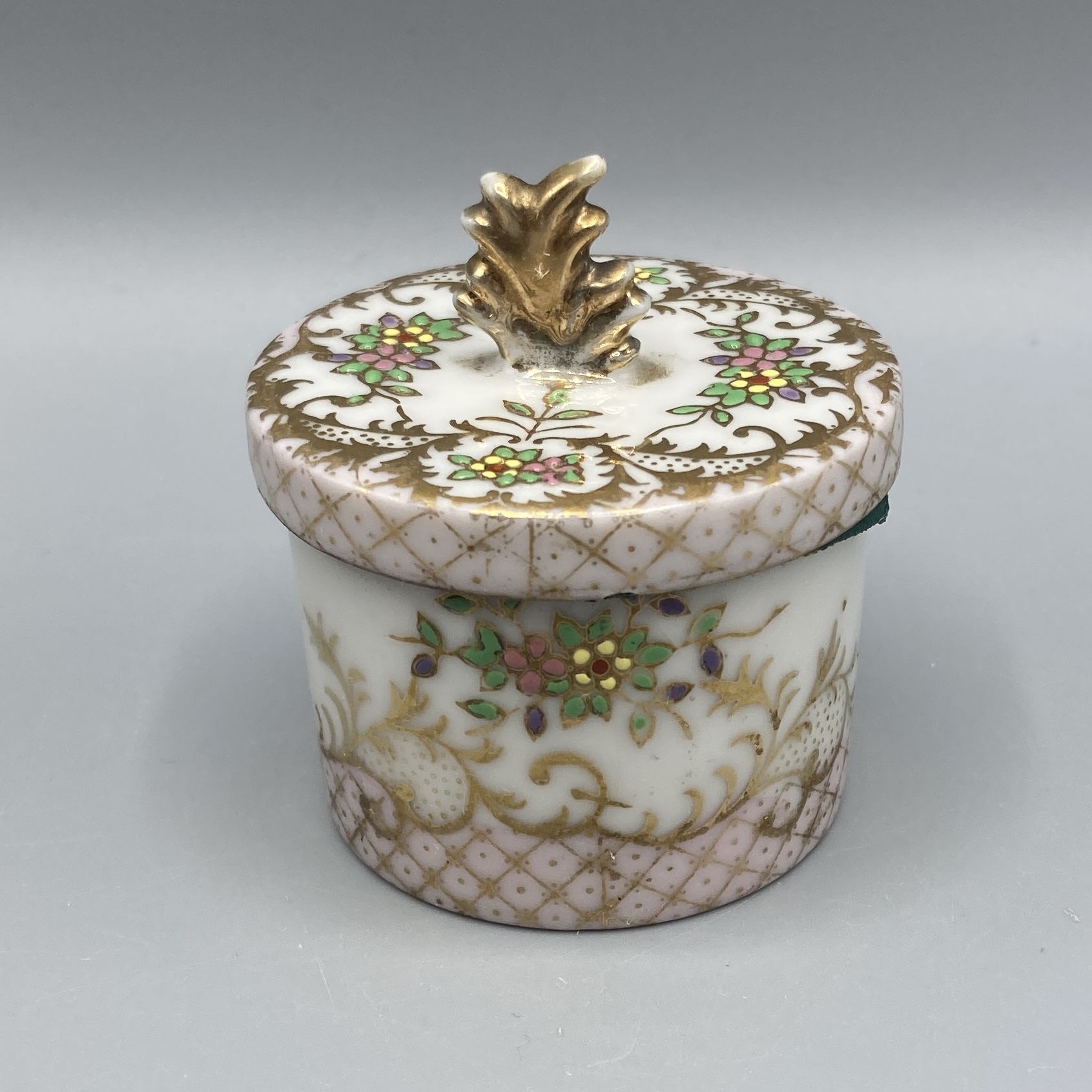 Vintage Ceramic Floral Design Postage Stamp Roll Dispenser Holder ...
