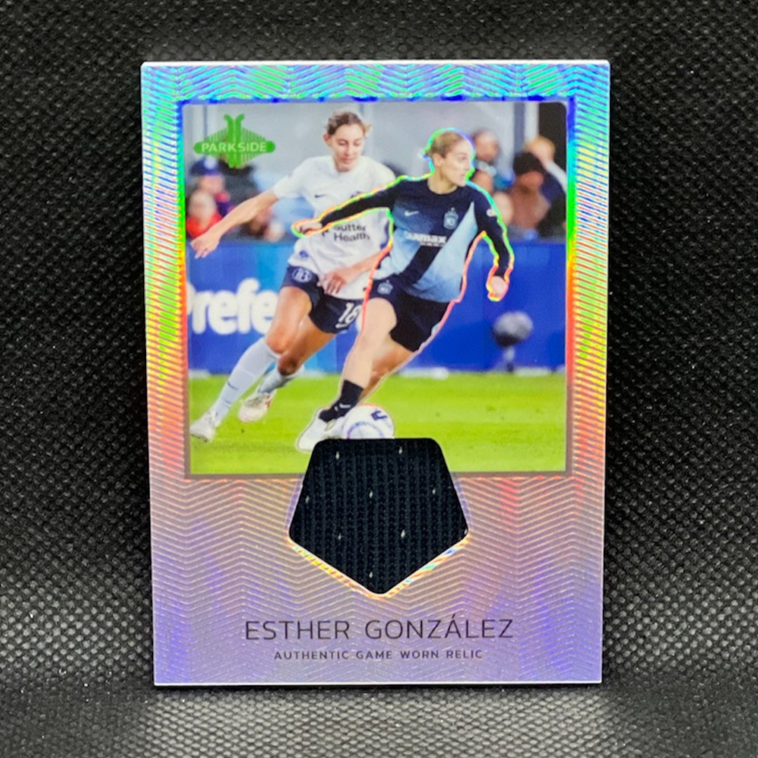 Esther Gonzalez 2024 Parkside Pacific Relic Gotham FC Soccer Card (B)