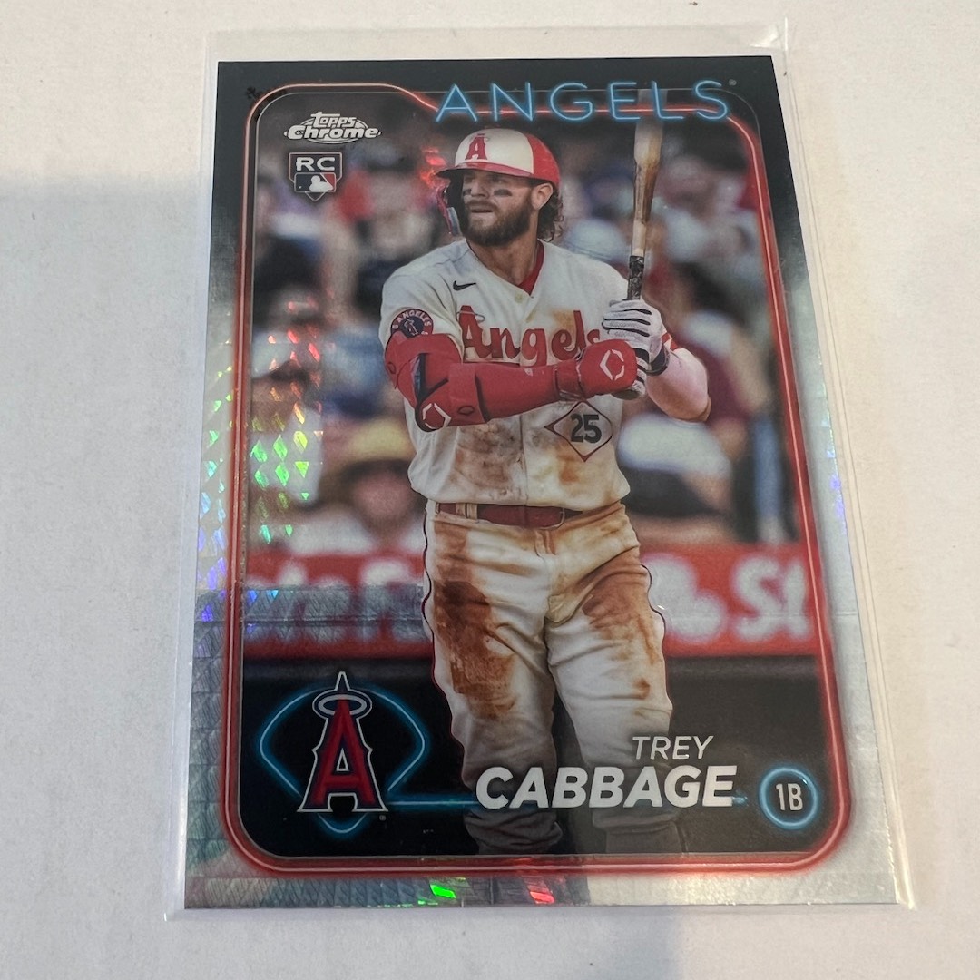 Trey Cabbage RC Prism Refractor Los Angeles Angels