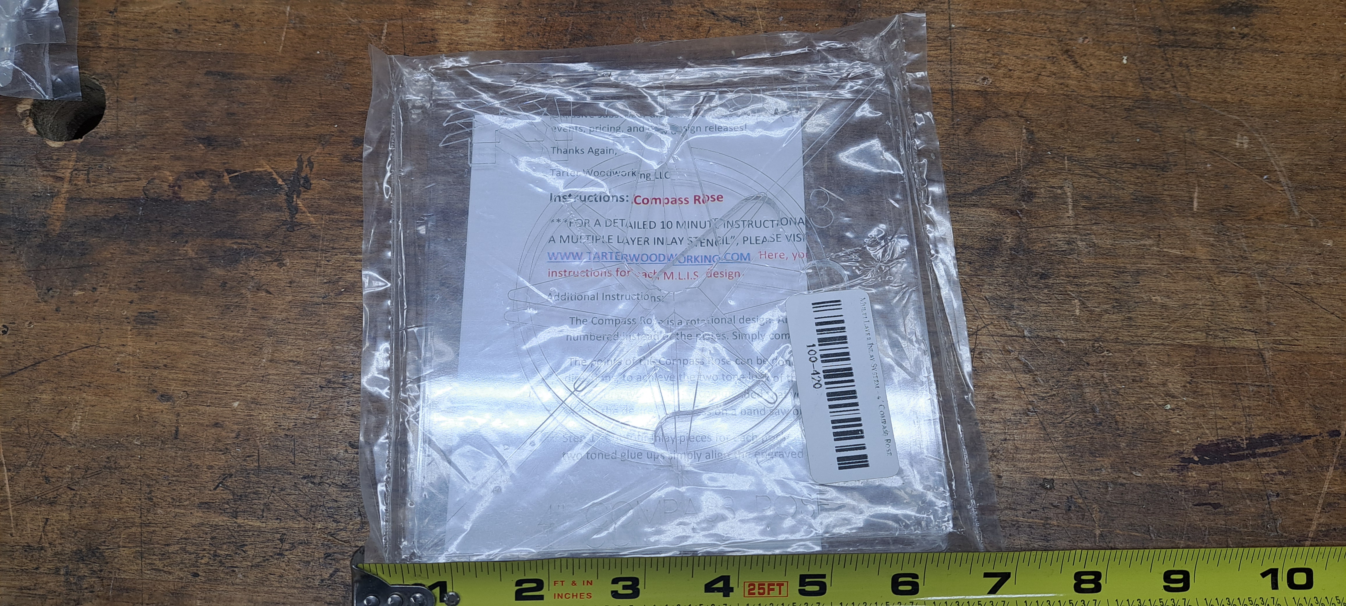 4" Compass Rose Multi Layer Inlay System New in Package