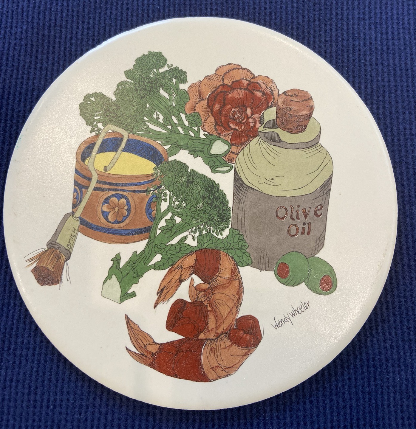 Vintage Wendy Wheeler, Hyalyn Pottery Trivet