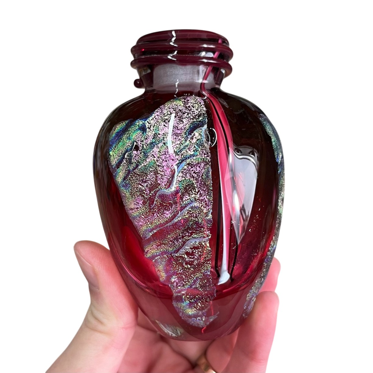 Peter B. Neff Signed Art Glass Bud Vase Aka Perfume Missing It’s ...