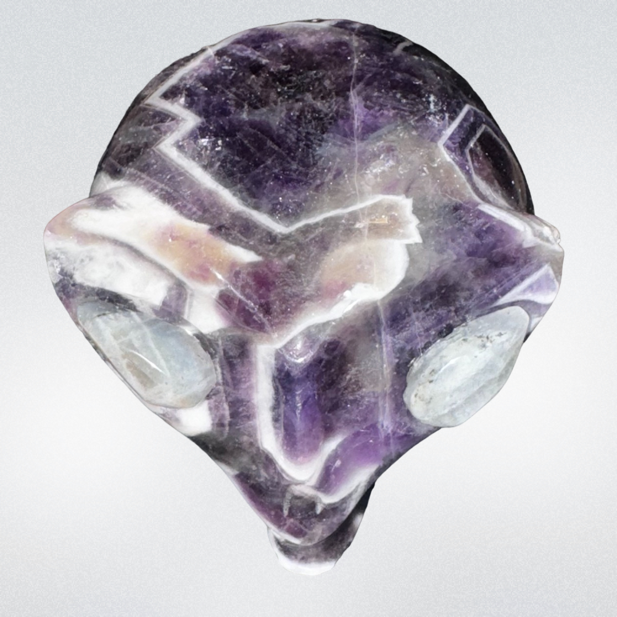 Chevron Amethyst Alien Head