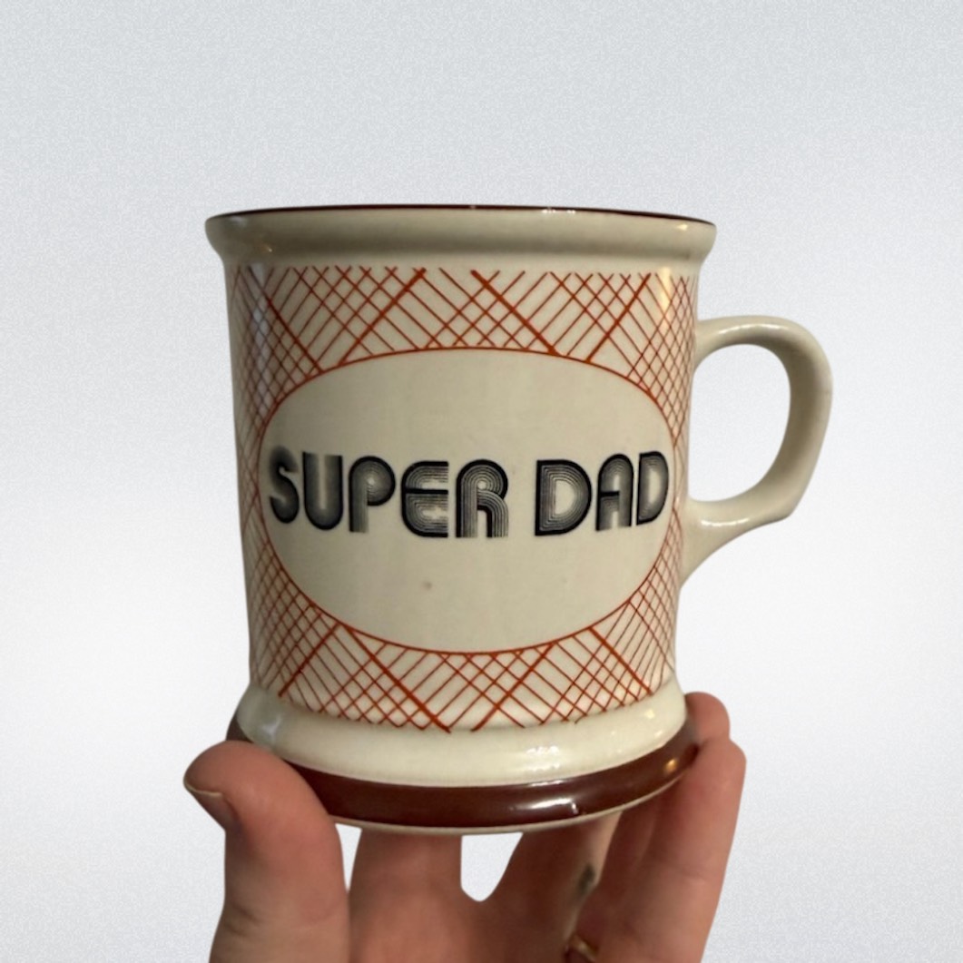 Vintage Super Dad Mug Made In Japan