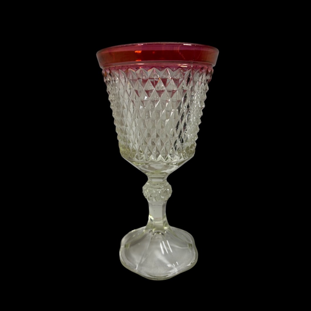 Indiana Glass Diamond Point Vintage 1960-“70’s