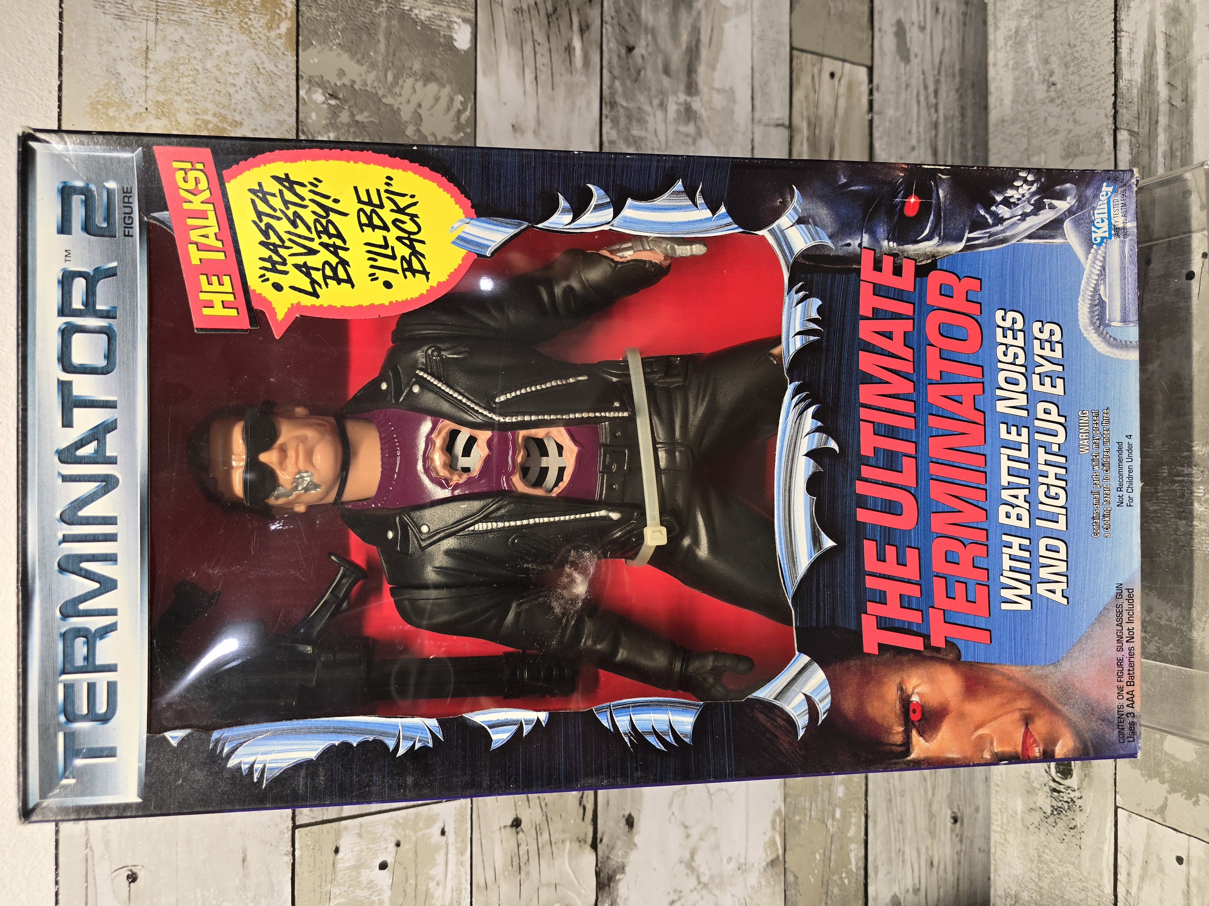 $1 OFFER The Ultimate Terminator 2 Talking Figure Kenner 1991