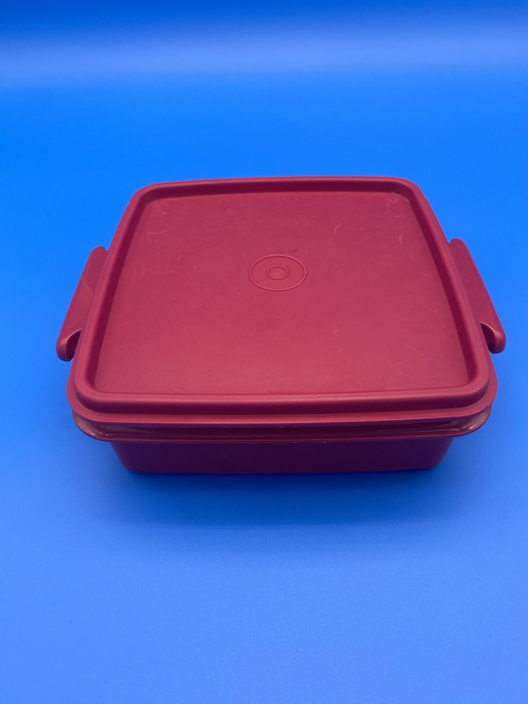 Tupperware Red Square Away Sandwich Keeper Container w/ Lid - VTG ...