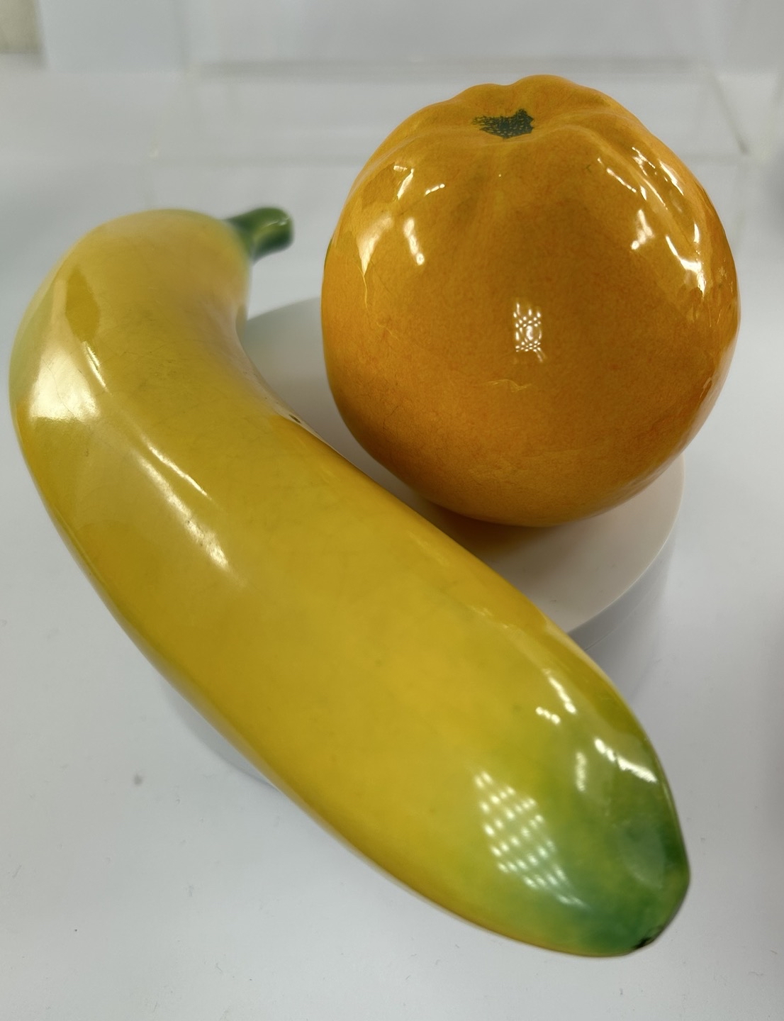 Vintage KAF Karl Arthur Fredriksson Ceramic Banana & Orange Sweden