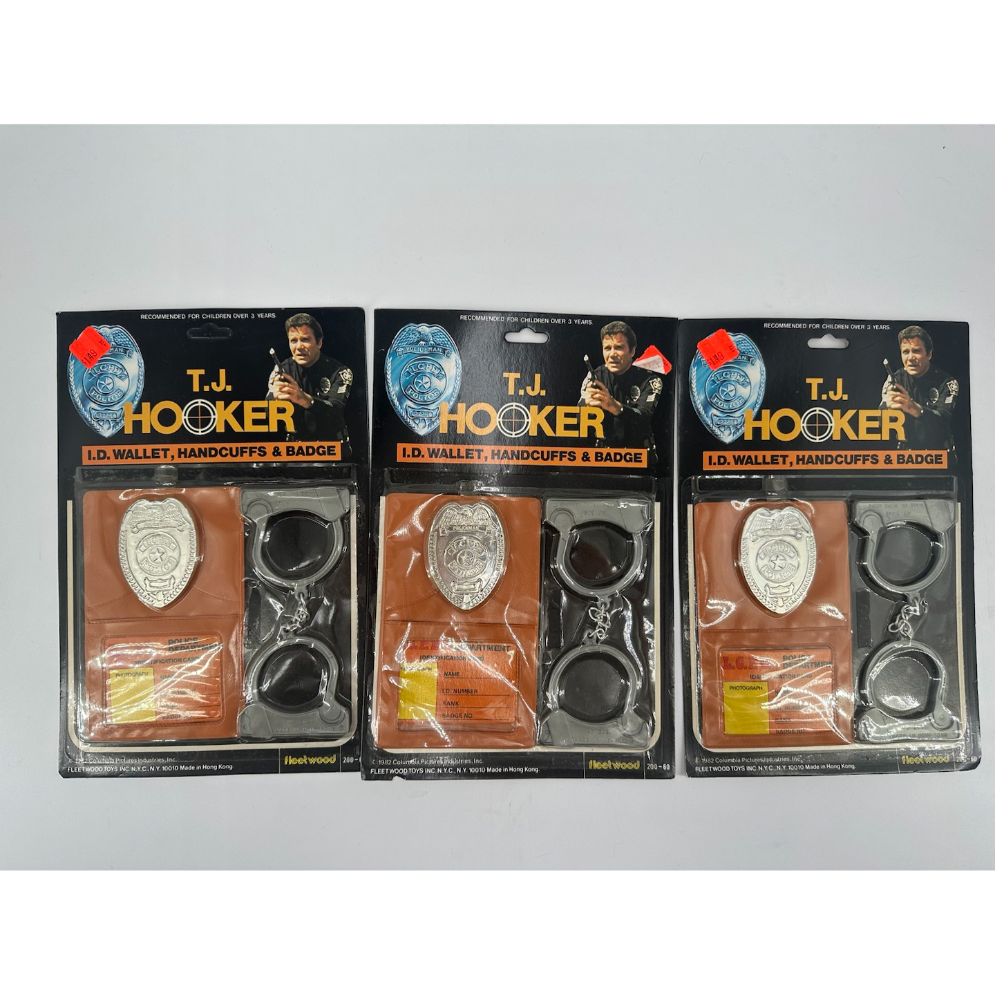 Vintage Sealed TJ HOOKER play Sets