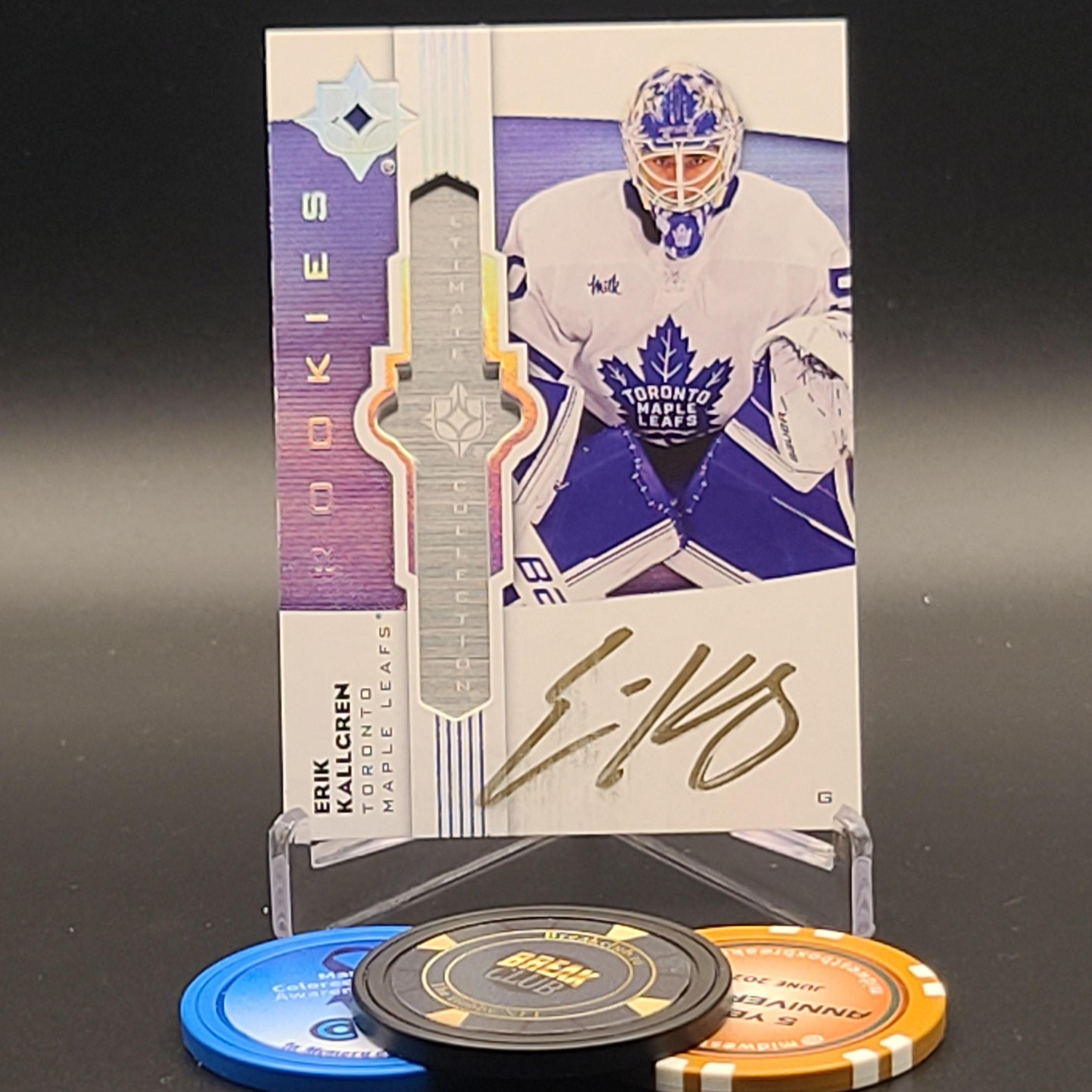 Erik Kallgren Rookie Auto 2022-23 Upper Deck Ultimate Collection ...