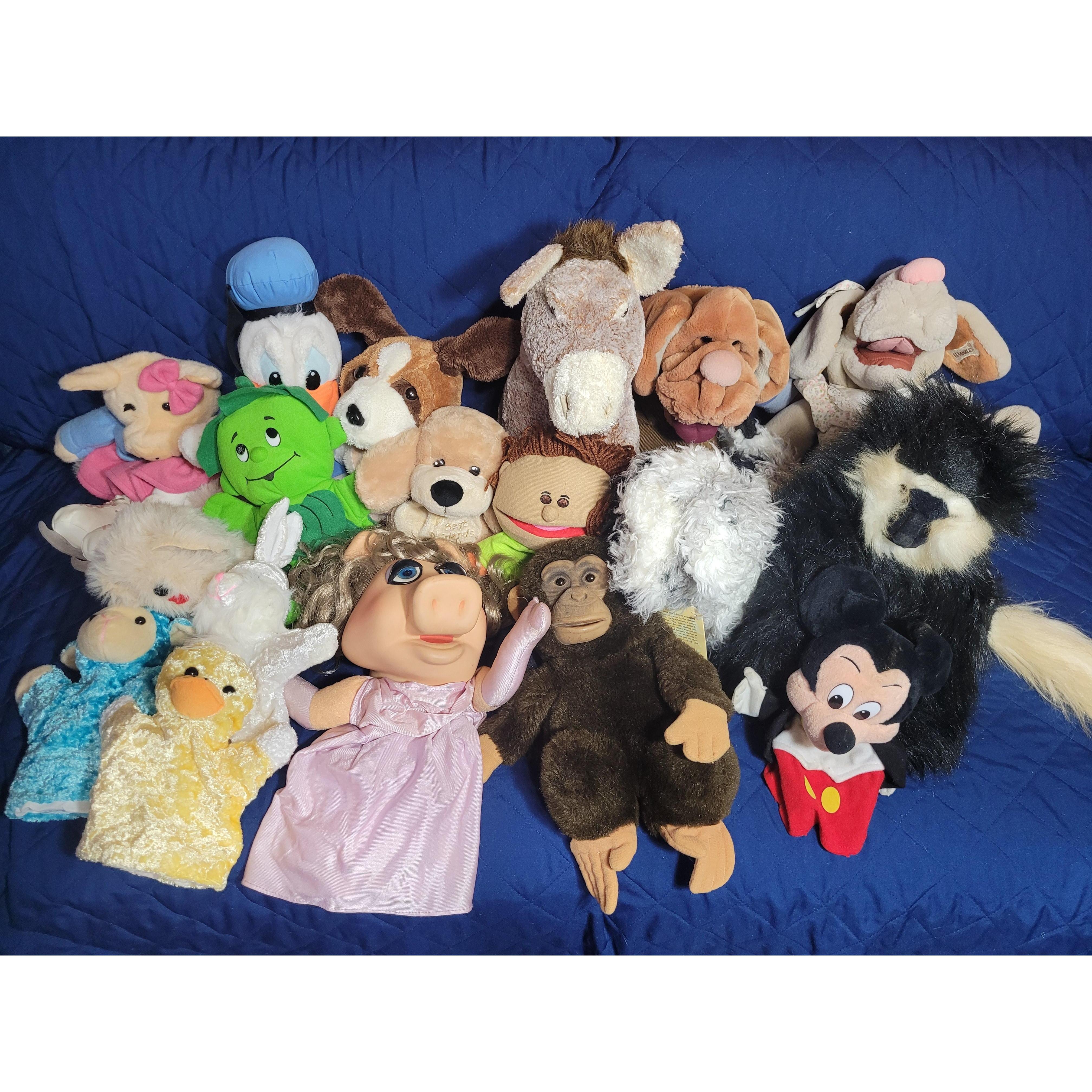 18 Various Hand Puppets Vintage to Modern Lot#2