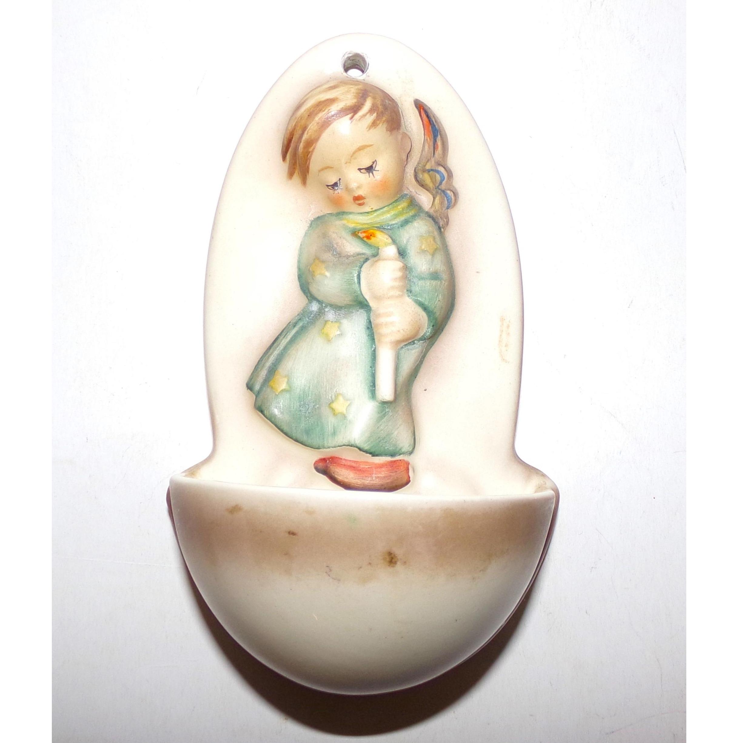 Vintage Goebel M.J. Hummel 1949 #207 Holy Water Font Heavenly Angel