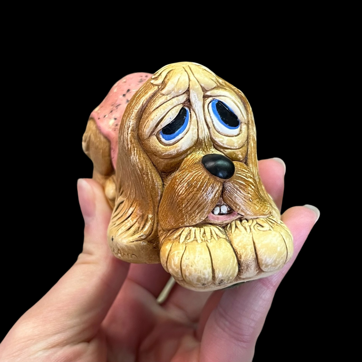 Hand Painted Stonecraft “Pooch” By Pendelfin Made In England, Hound Dog ...