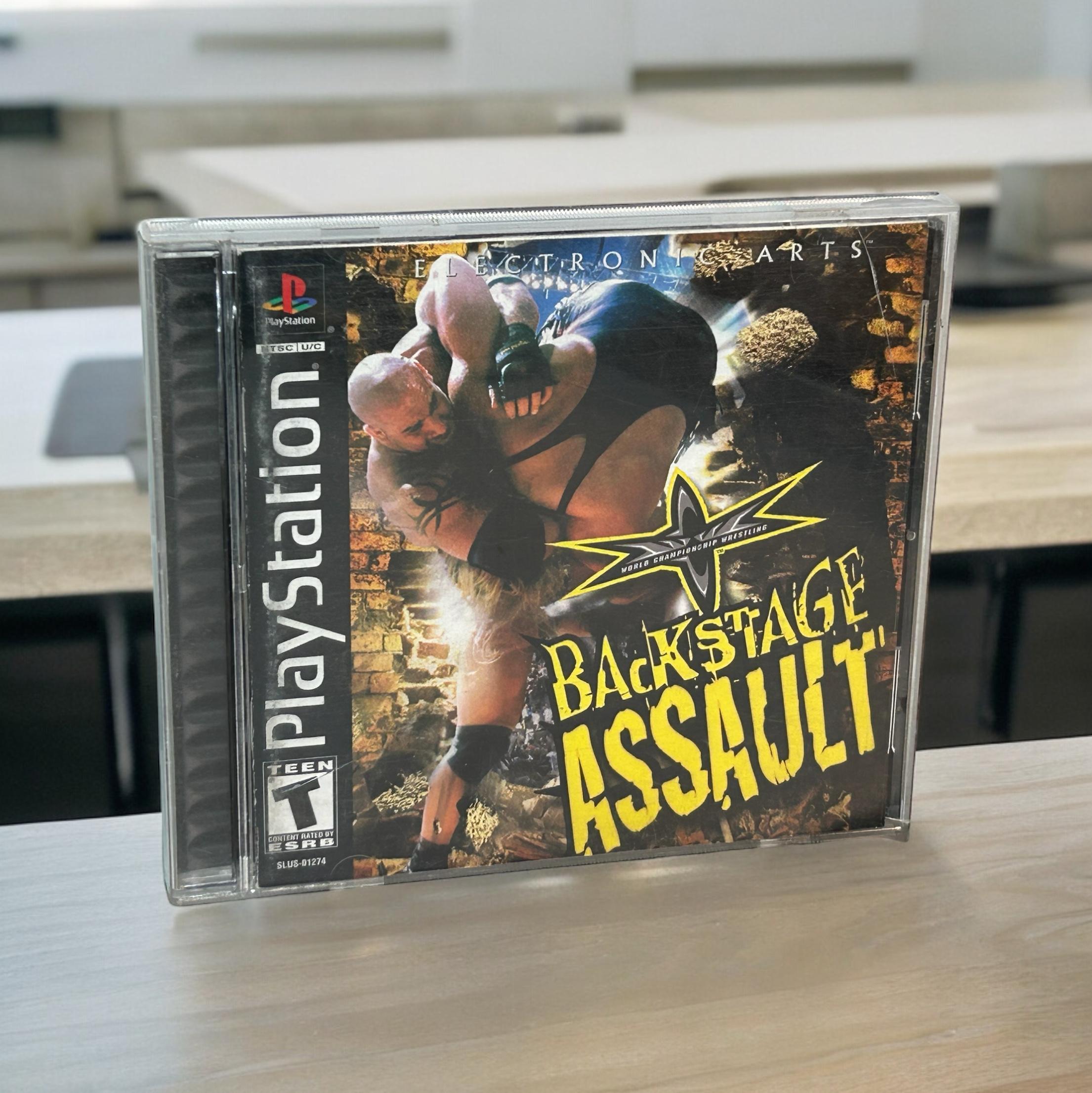 Sony PlayStation 1 PS1 WCW Backstage Assault 2000 CIB