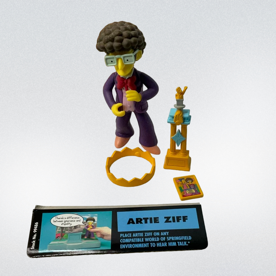 Artie Ziff Simpsons Figure W/ Accessories