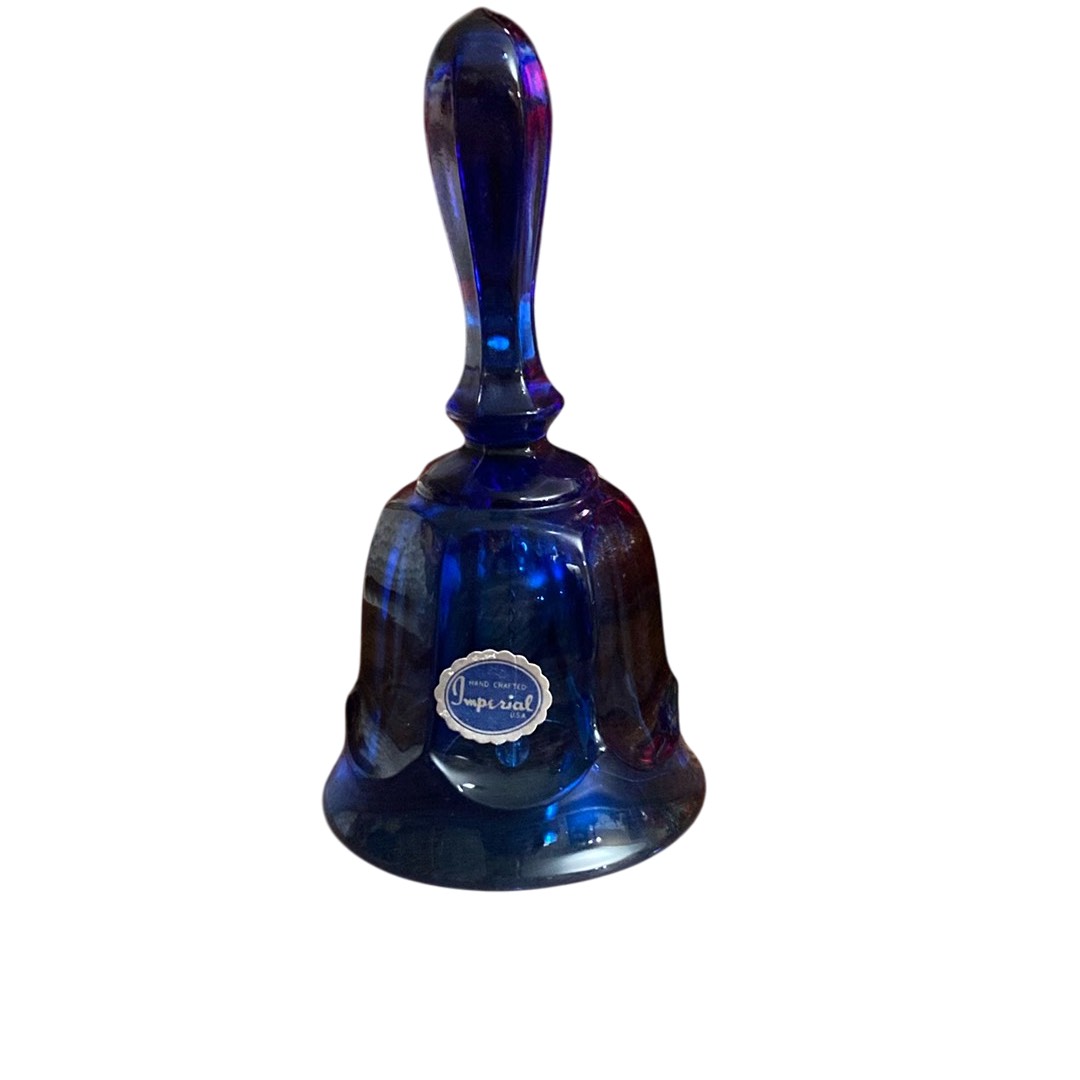 Blue Imperial Glass Bell