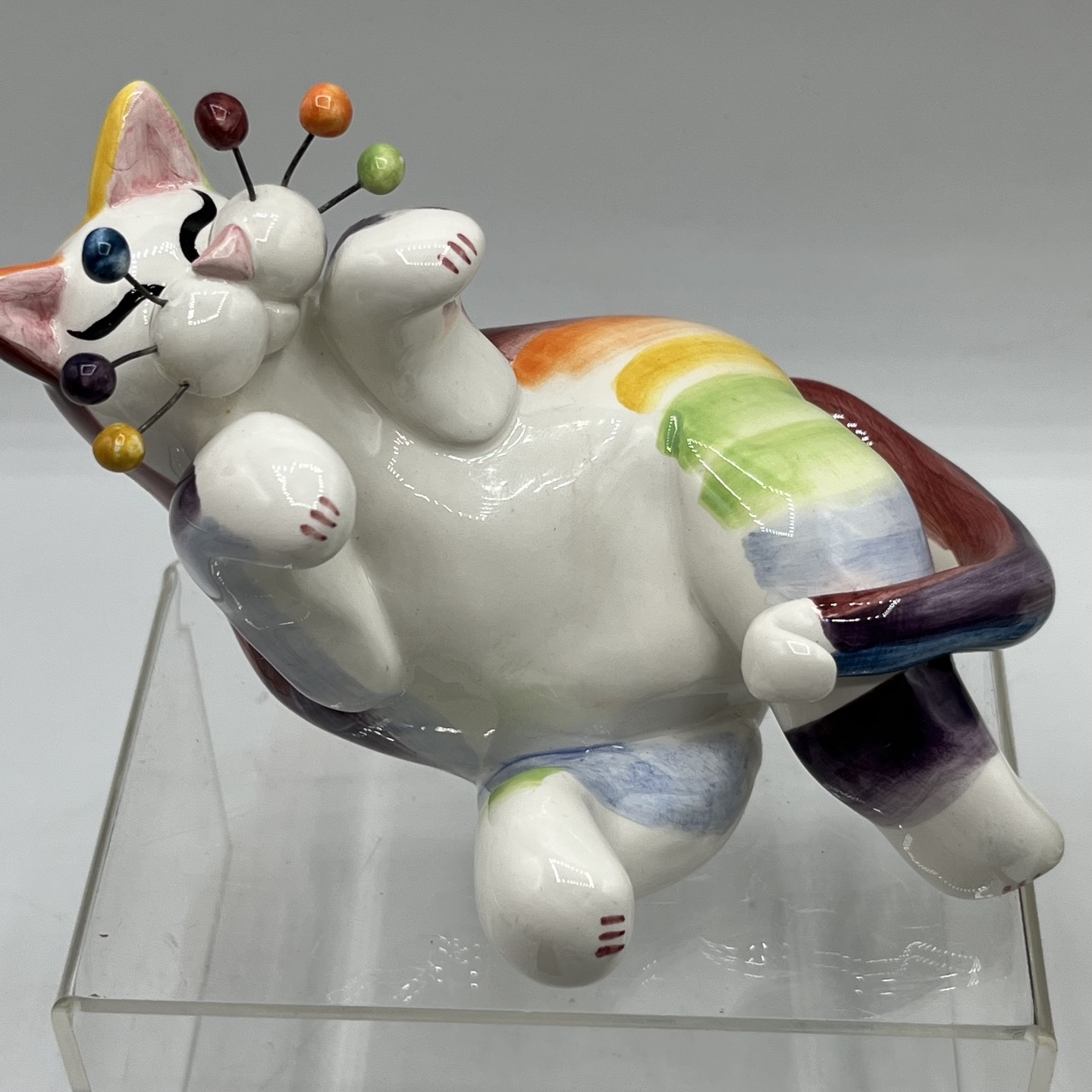 Amy Lacombe Rainbow Cat Figurine