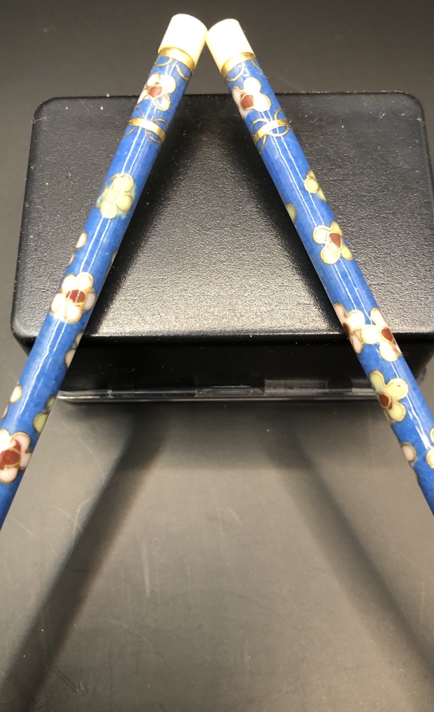 #14- Cloisonné-Light blue chopsticks
