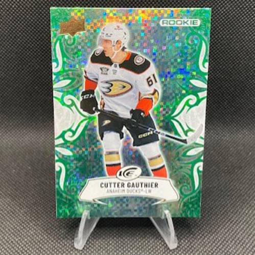 Cutter Gauthier 2024-25 UD Ice Emerald Green Rookie RC #125 - Anaheim Ducks
