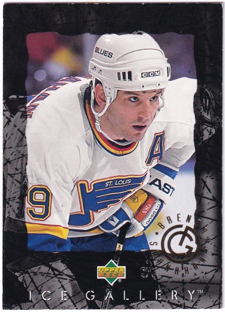 1994-95 Upper Deck Ice Gallery #IG4 Brendan Shanahan St Louis Blues ...