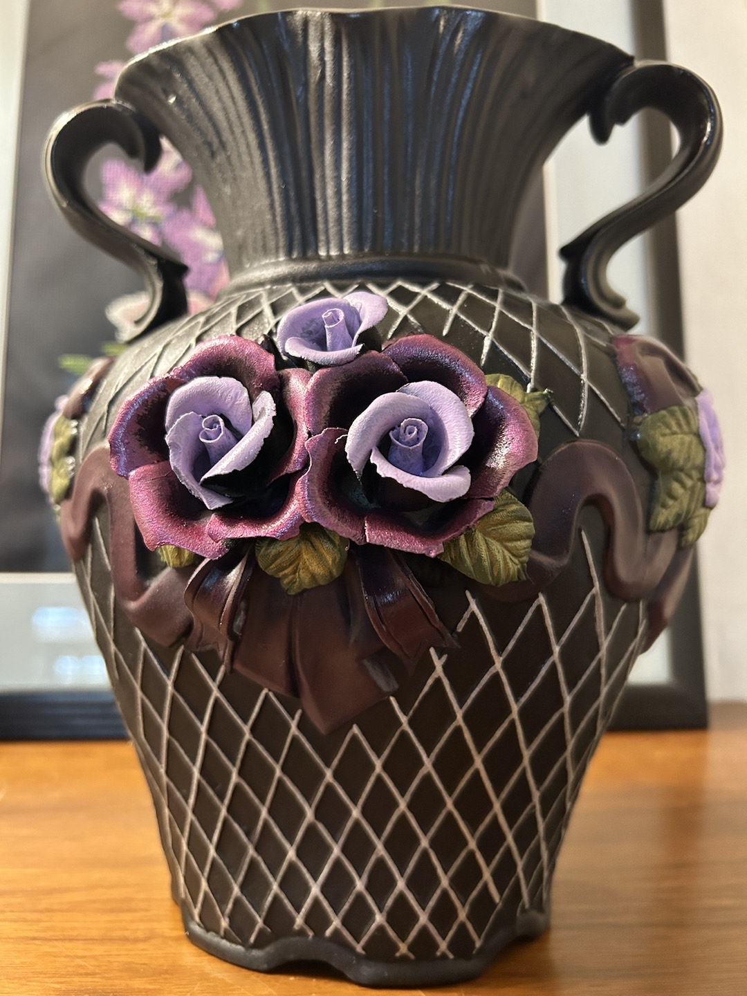 Victorian Gothic Porcelain Pitcher