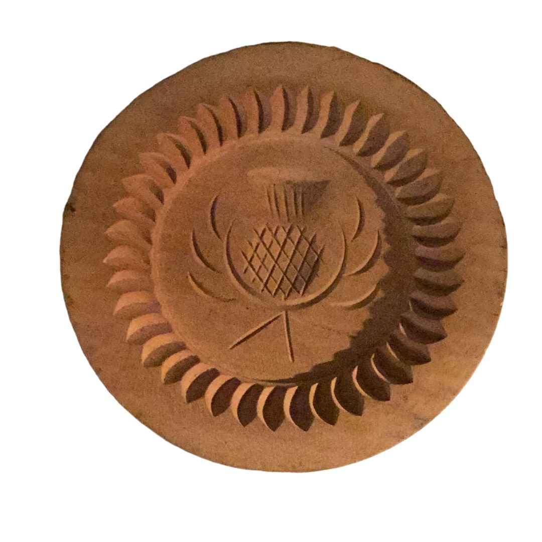 Vintage Wooden Shortbread Mold With A Thistle But I Say It’s A ...