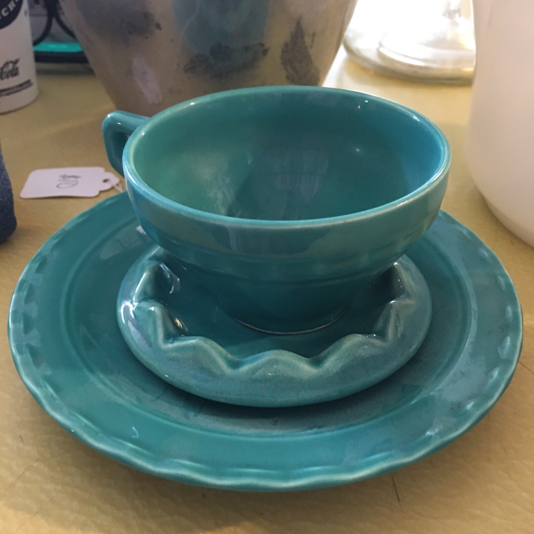 Teal Tea Cup