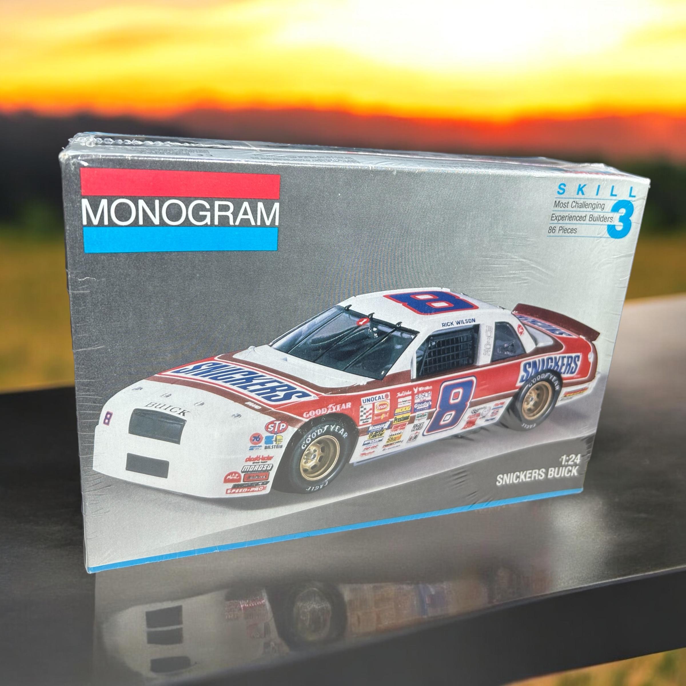 Monogram #8 RICK WILSON Snickers Buick Stock Car 1/24 NASCAR Model Kit ...