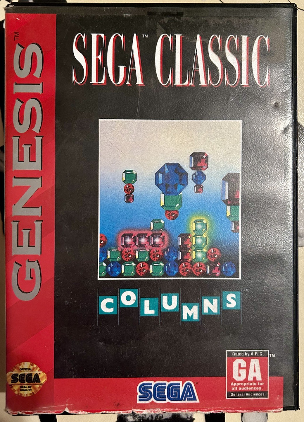 Columns Sega Genesis CLASSIC VIDEO GAME VINTAGE ORIGINAL CASE BOX