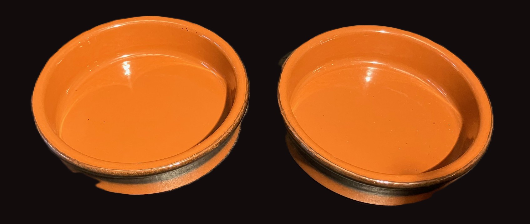 2 Cermer Terracotta Ramekin Flan Pan Portugal