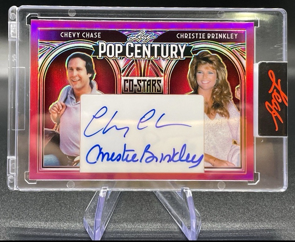 Chevy Chase & Christie Brinkley 2025 Leaf Pop Century Co-Stars On Card ...