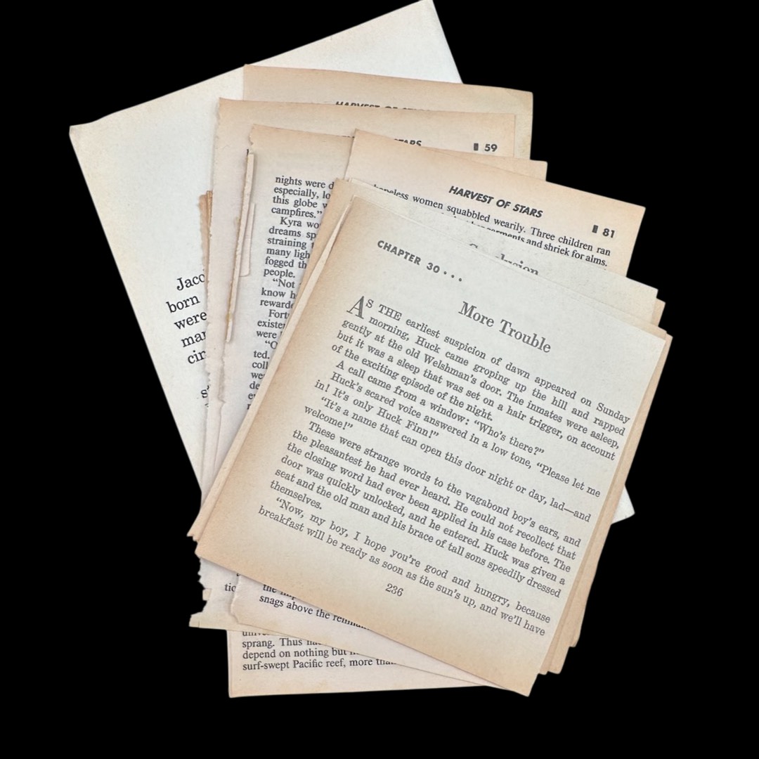 Antique/Vintage Book Pages, Assorted Variety 2.5oz