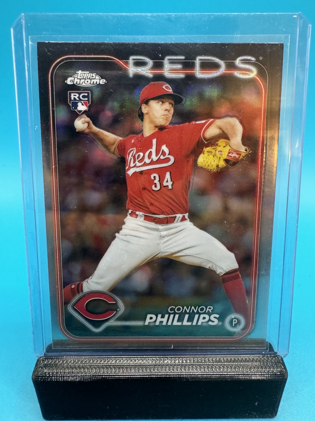 Connor Phillips Topps Chrome Refractor RC Cincinnati Reds