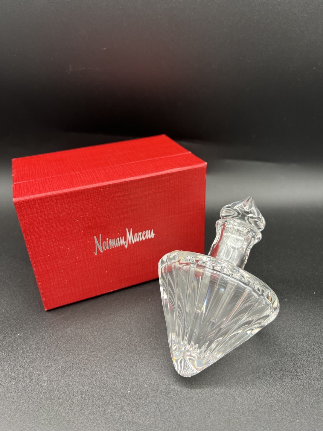 Neiman Marcus 95th Anniversary Led Crystal Perfume Bottle In Original Box