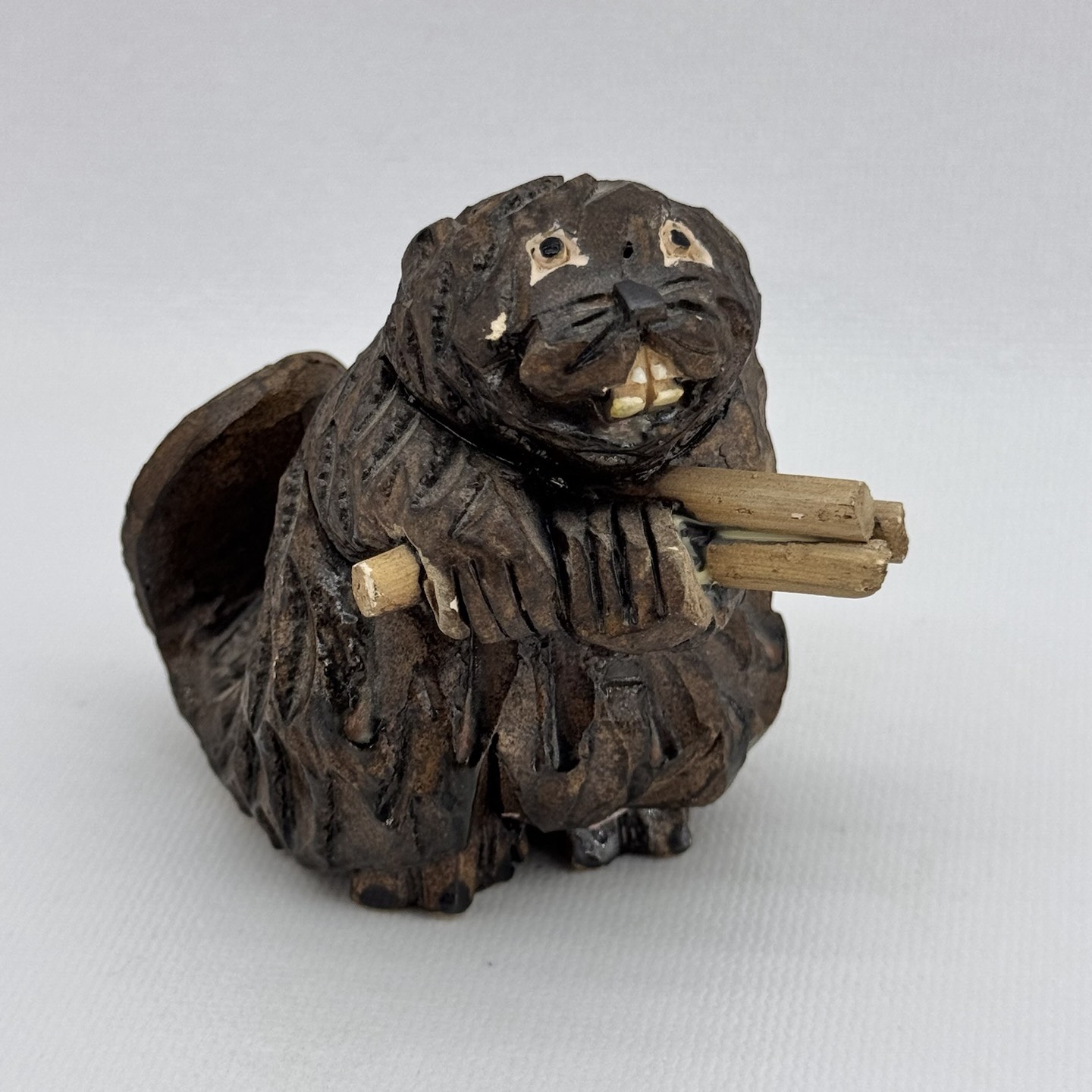 Vintage Artesania Rinconada Beaver 3" Figurine Uruguay #71 Retired Signed