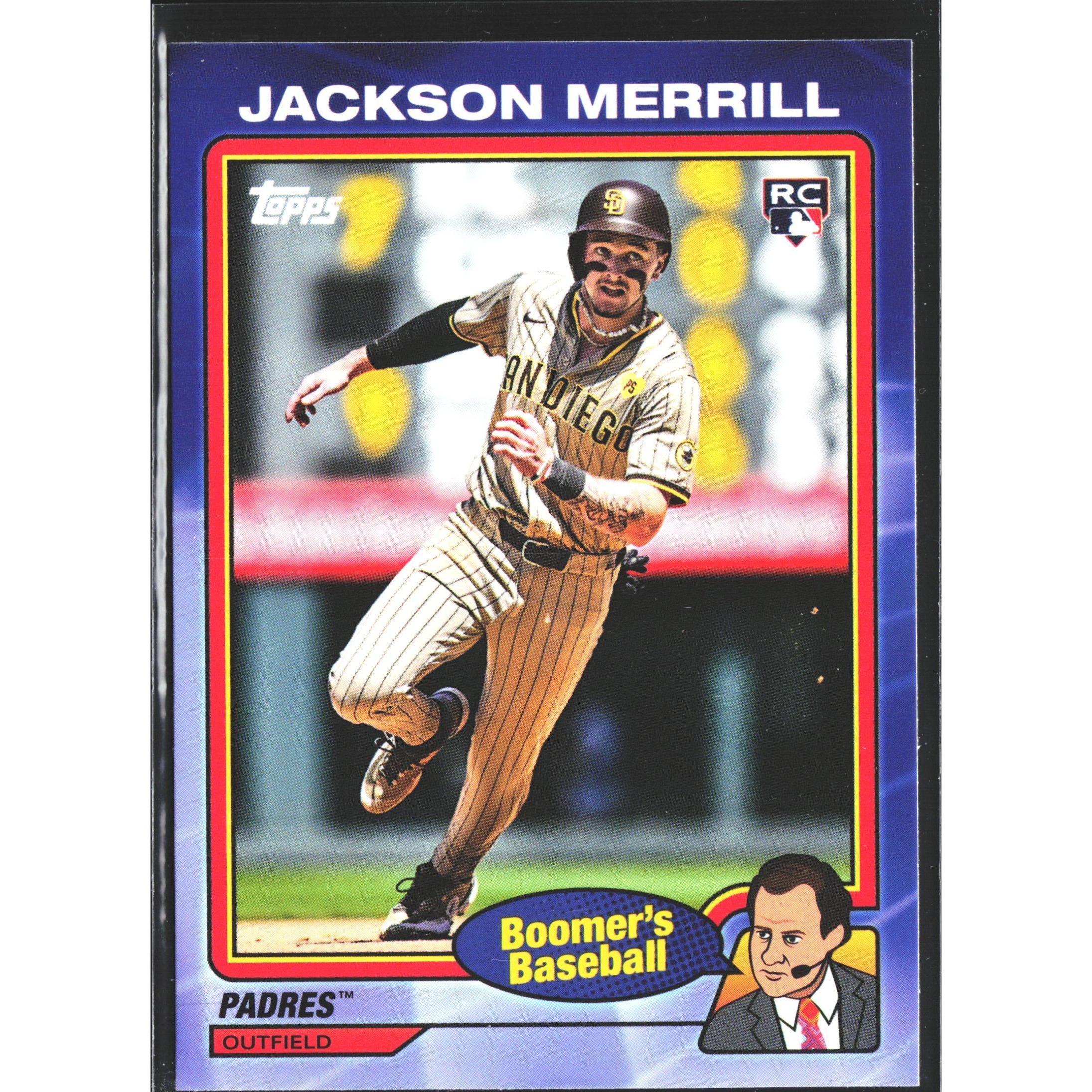 Jackson Merrill Rookie Card 2024 Topps Boomer's Baseball Chris Berman ...