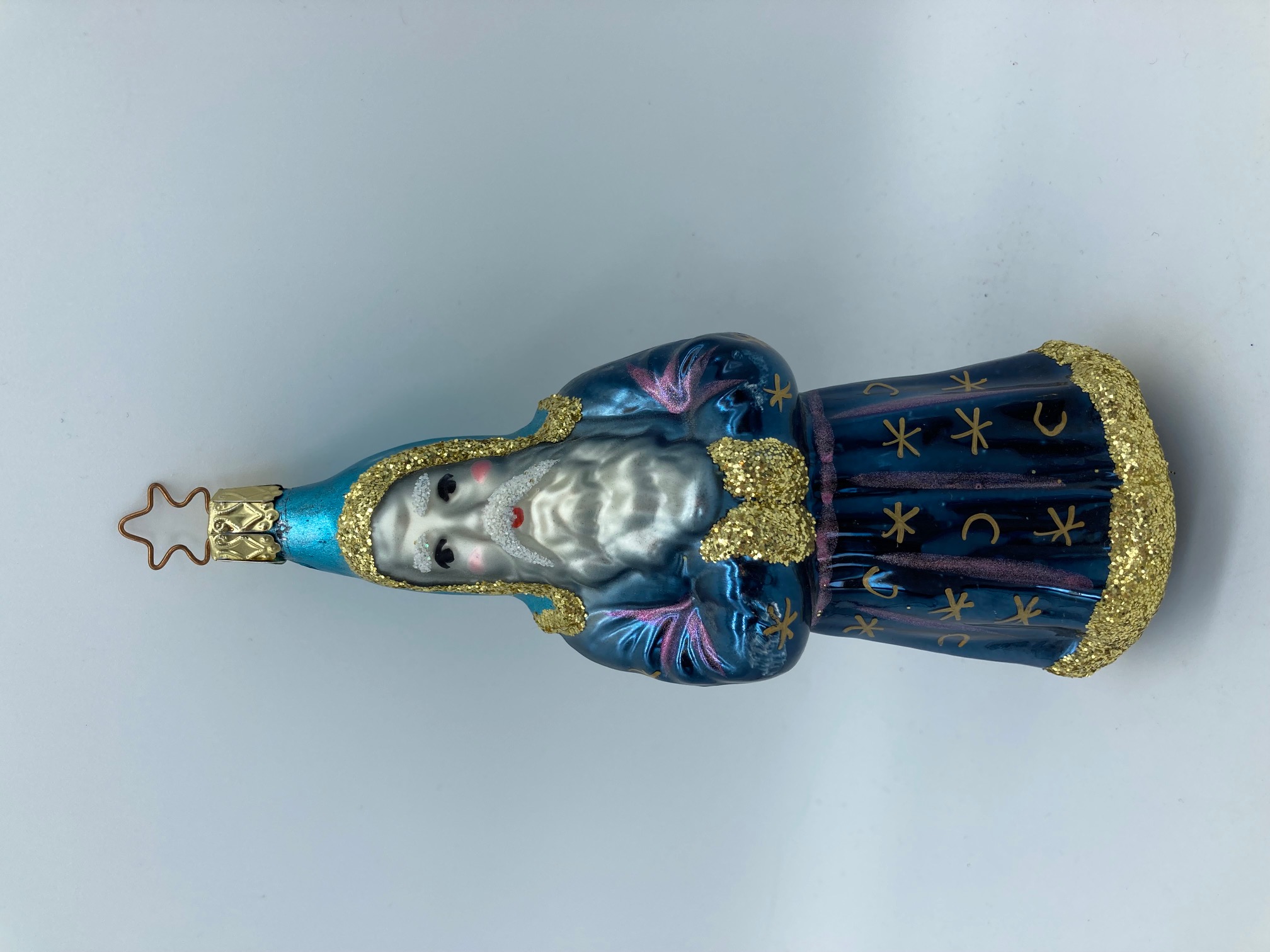 Wise Man 'Inge-Glas' Blown Glass Ornament Made in Germany