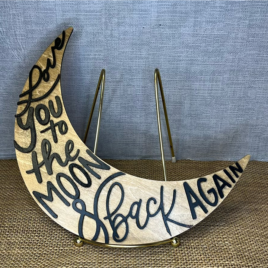 Love You To The Moon & Back Wall Plaque