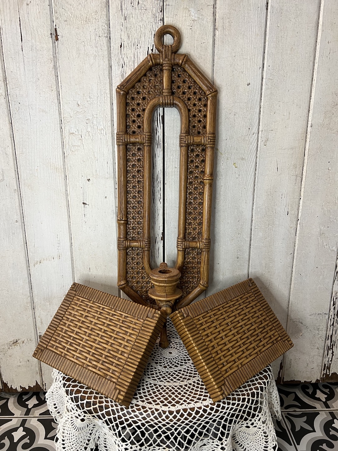 Syroco Homco Wall Shelves And Candle Sconce - 1978 + Pick Your Cup Color