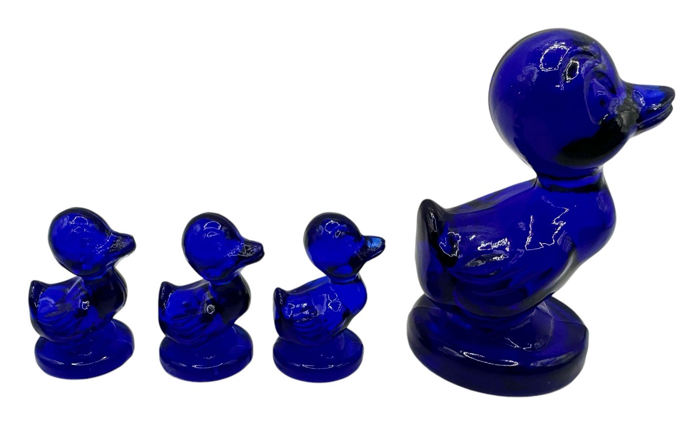 Vintage Boyd Crystal Art Glass Debbie the Duck 3 Ducklings Figurine ...