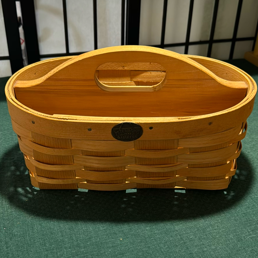 17. Peterboro Double Side Handle Middle Basket 5” Tall