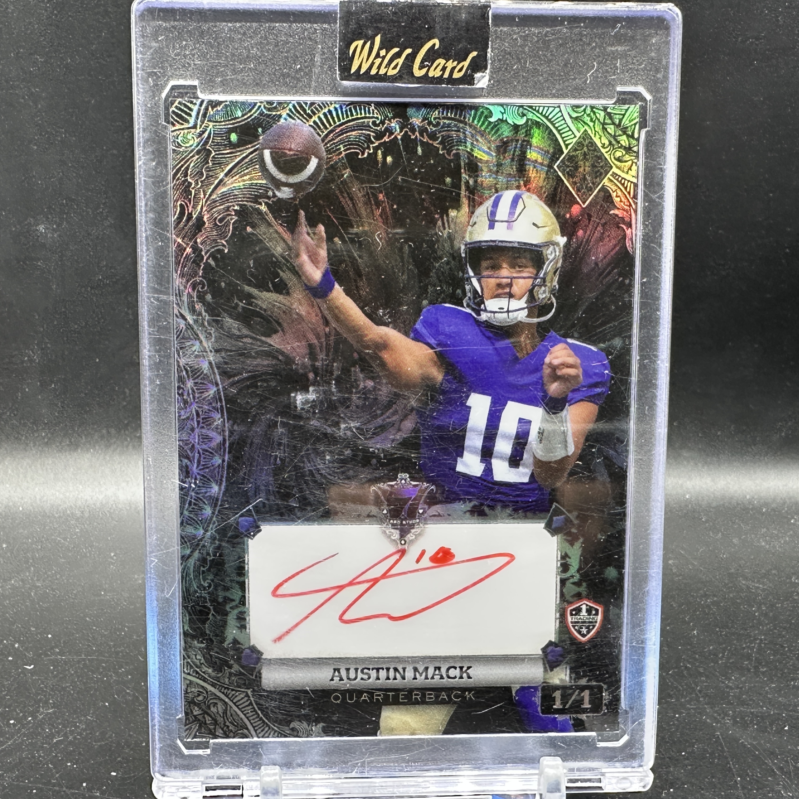 Austin Mack Auto Rookie 1/1 2024 Wild Card 7 Card Studs RC Alabama ...