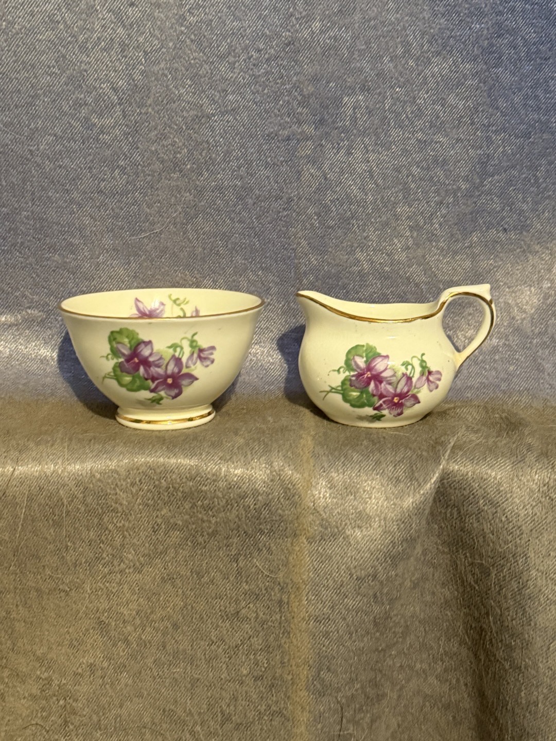 Vintage Sutherland Bone China Set Devon Violets