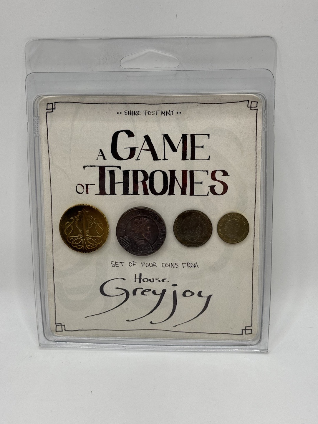 Official Game of Thrones Coin Collection House Greyjoy Shire Mint - NIP