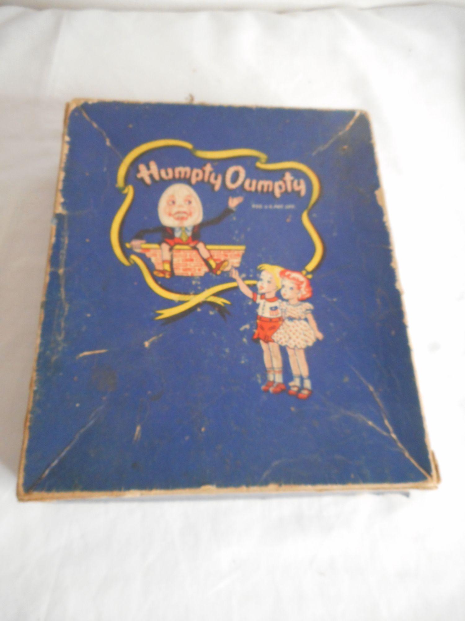 Antique 1930s 1940s Vintage Humpty Dumpty Box Display decor Country ...