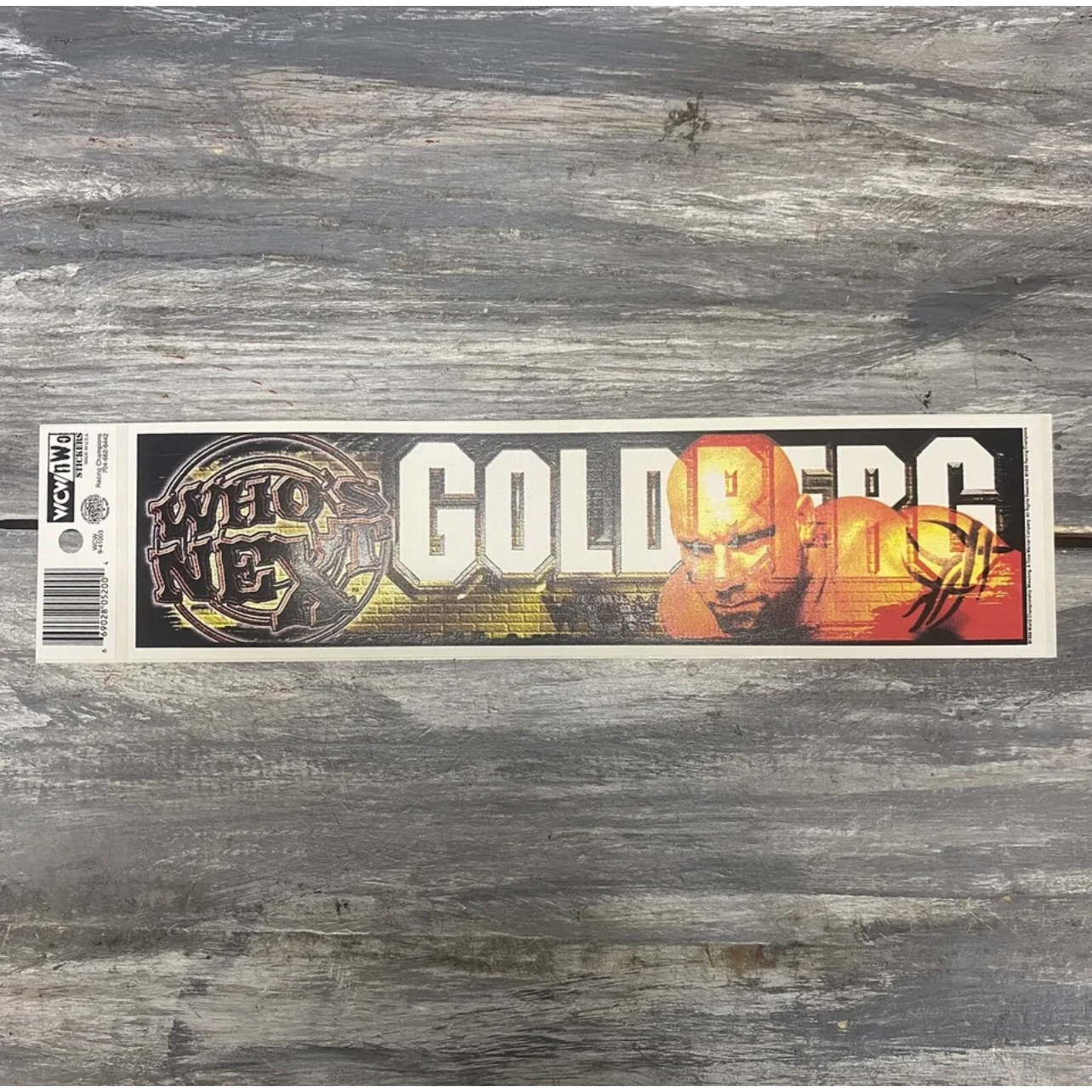 VINTAGE RETRO WCW NWO WWF WWE GOLDBERG WHO'S NEXT BUMPER STICKER DECAL
