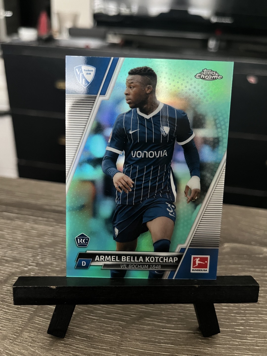 Armel Bella Kotchap 2021-22 Topps chrome Bundesliga Aqua Refractor RC ...