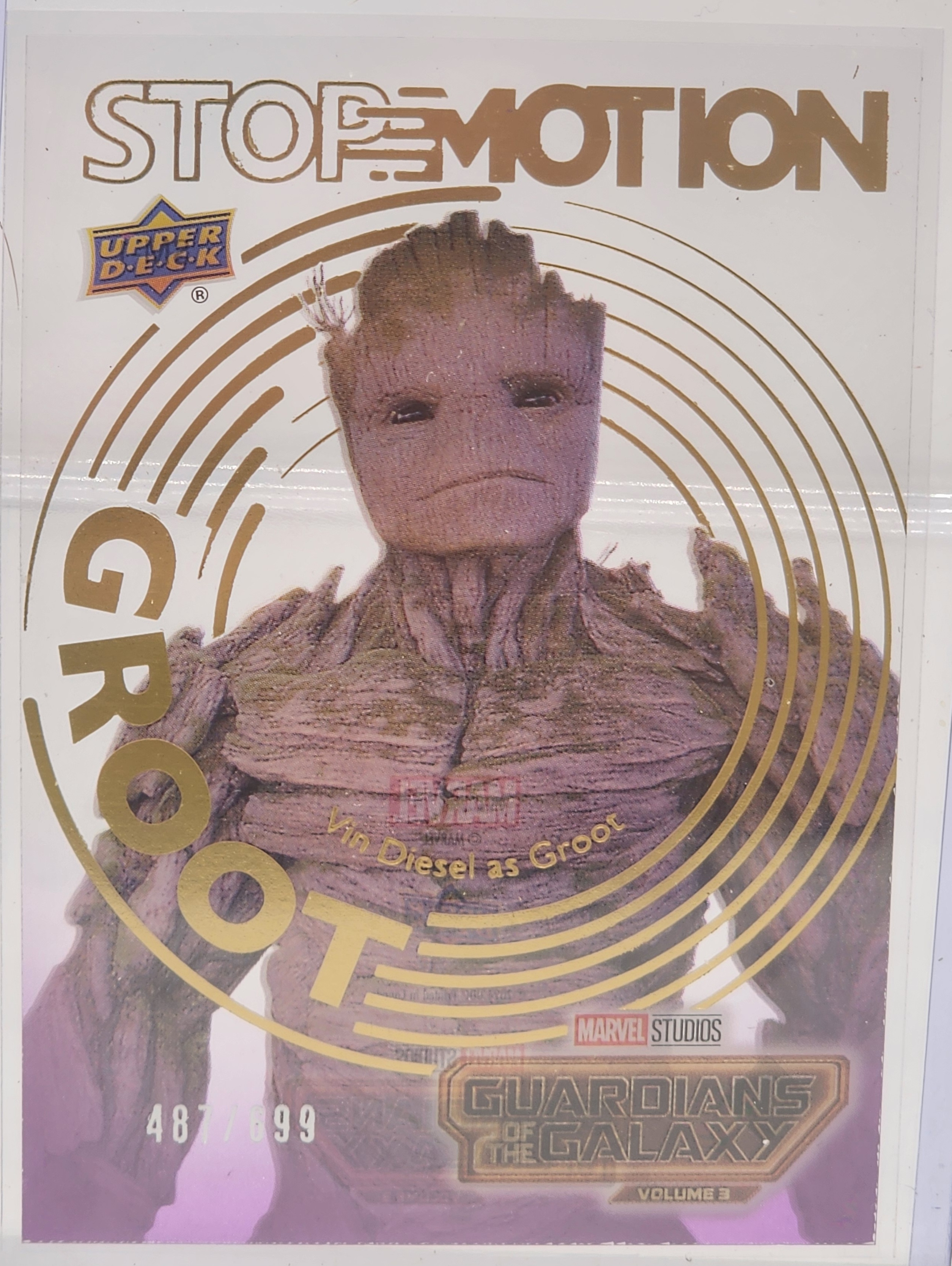 2024 Upper Deck GUARDIANS OF THE GALAXY VOL 3 GROOT STOP MOTION 487/699 ...