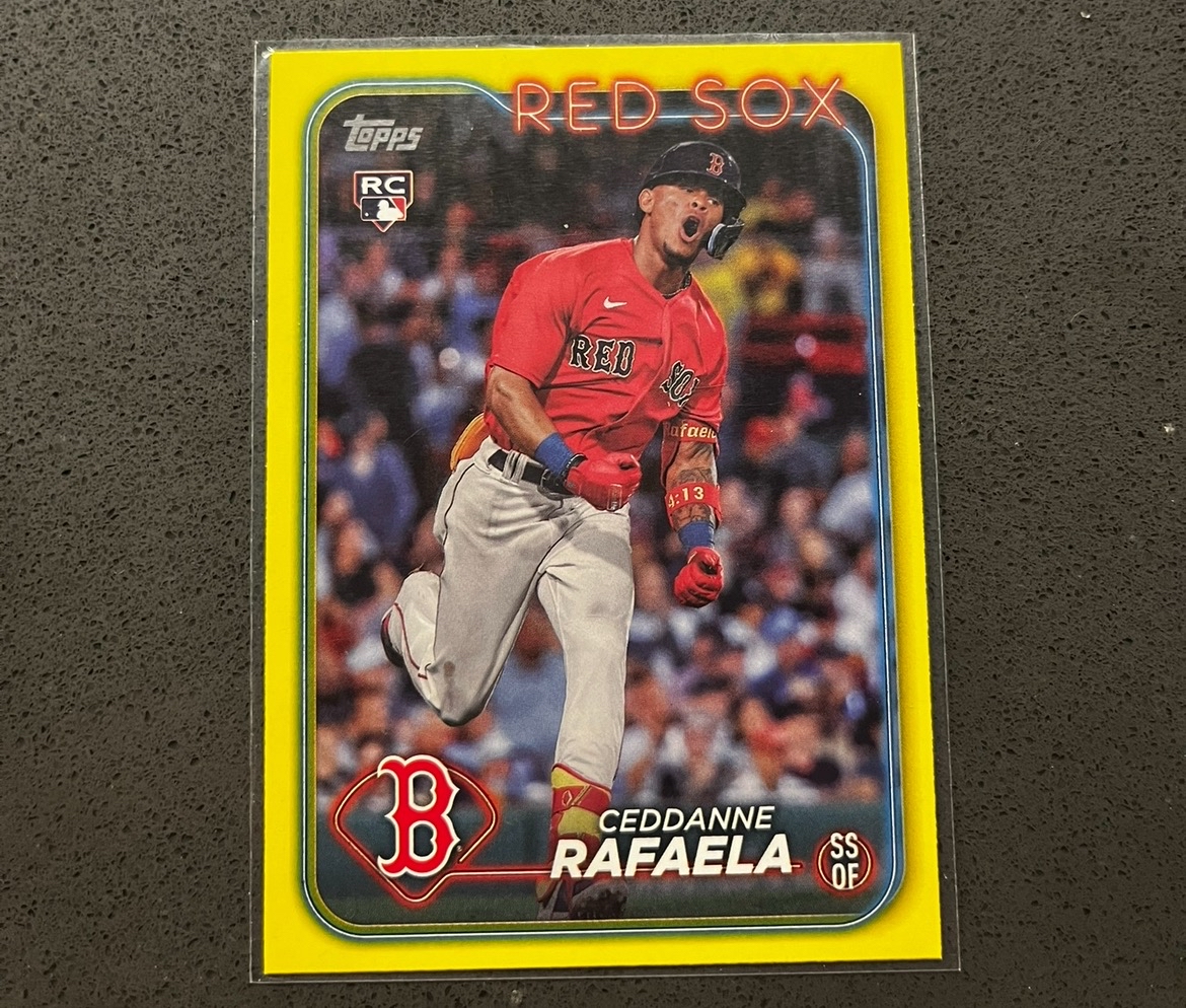 2024 Topps Series 1 Cedanne Rafaela Yellow Border RC SP